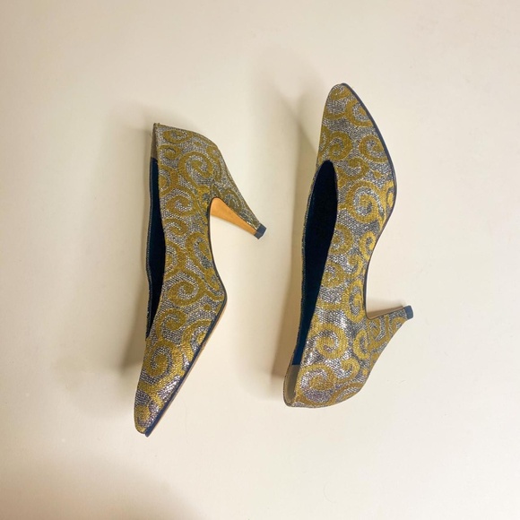 Pancaldi | Shoes | Vintage Art Deco Shiny Shoes | Poshmark
